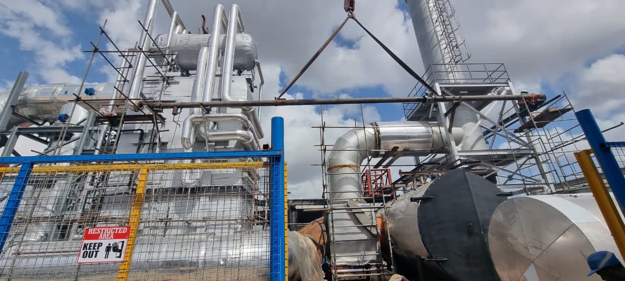 Installation of Boiler and Super Heater - EMDEM TECH INTEGRATED LIMITED